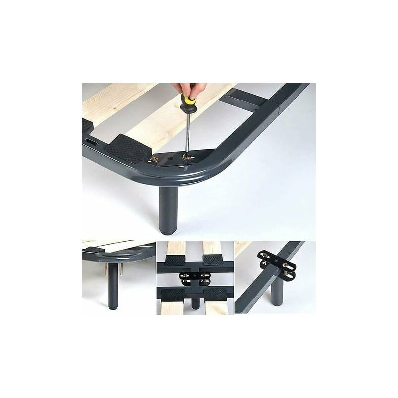 Support Centrale À Hauteur Réglable Pour 2 Pièces Jambe De Cadre De Lit ...