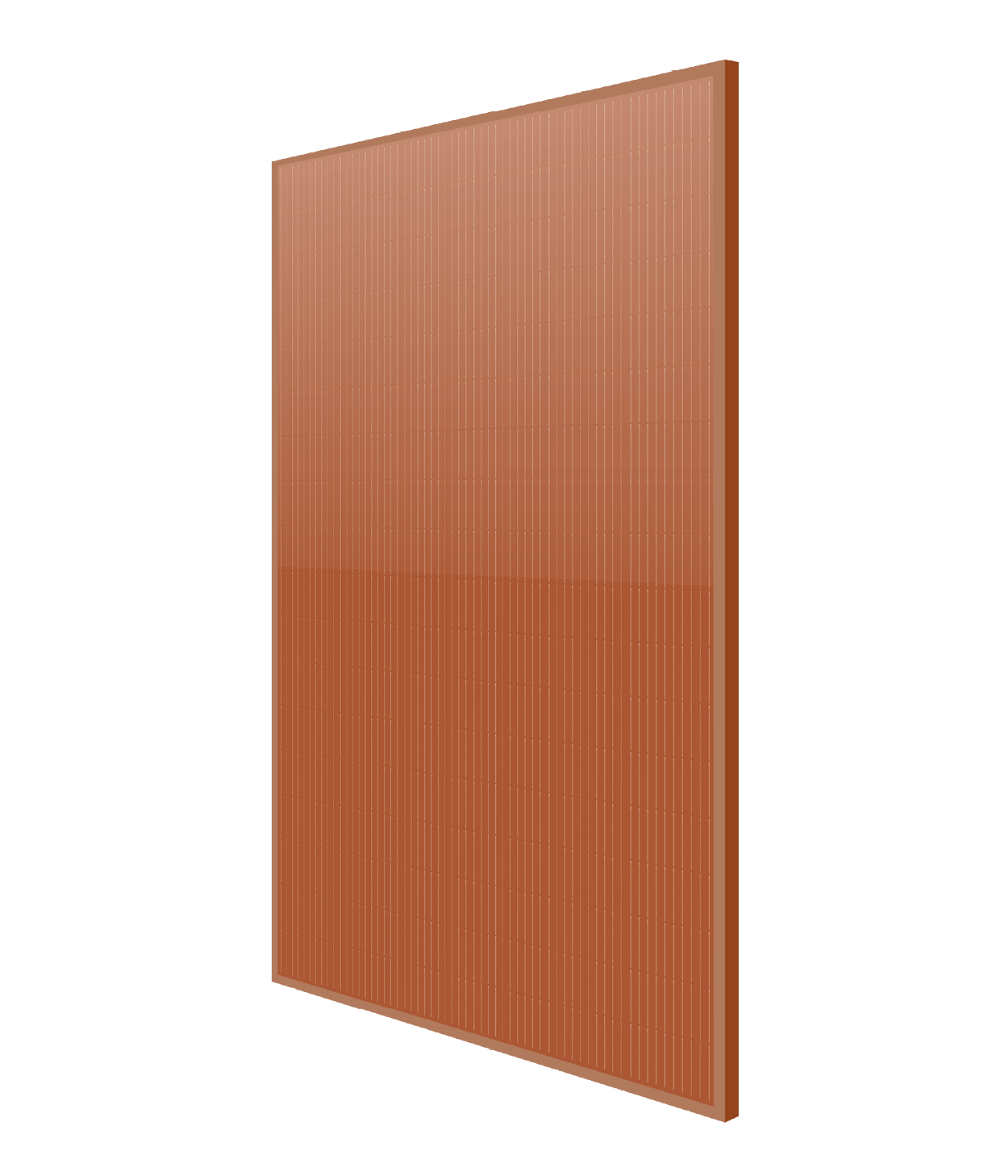 5 panneaux solaires monocristallins, rouge tuile, 375 W : Intégration ...