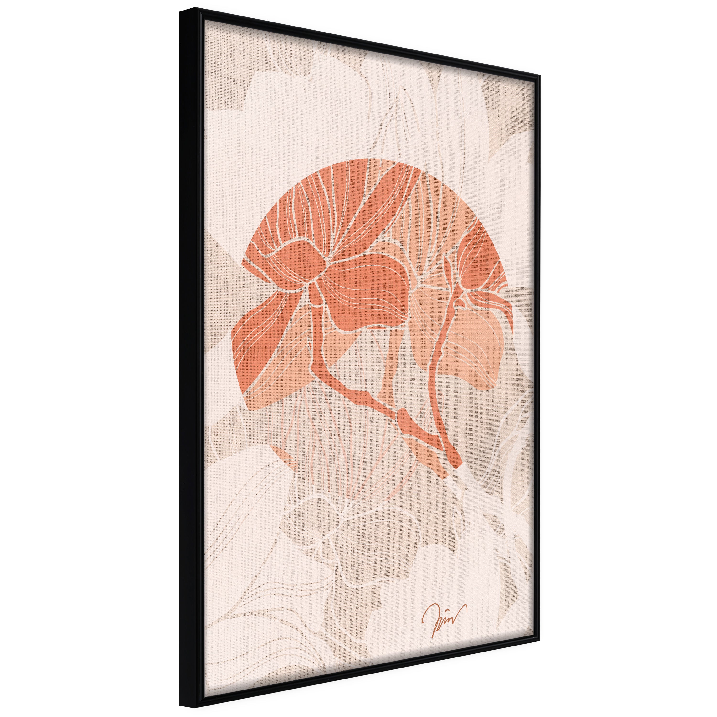 Poster et affiche - Flowers on Fabric - 20x30 | Leroy Merlin