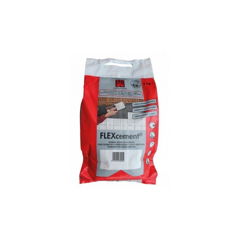 FLEXcement - Colle flexible pour carrelages - PTB Compaktuna - 5 kg ...