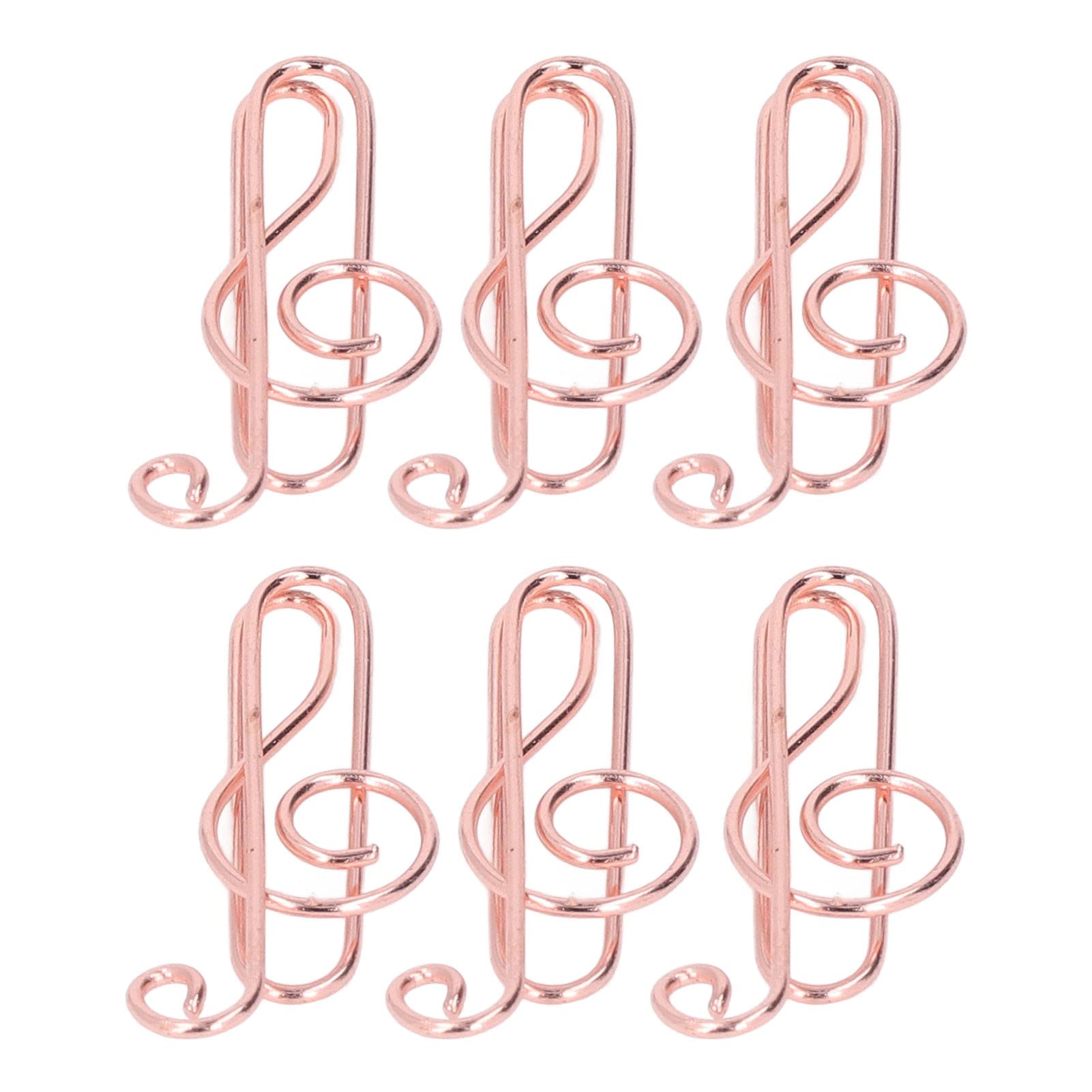 Lot de 100 trombones portables en métal galvanisé, mini, en or rose ...
