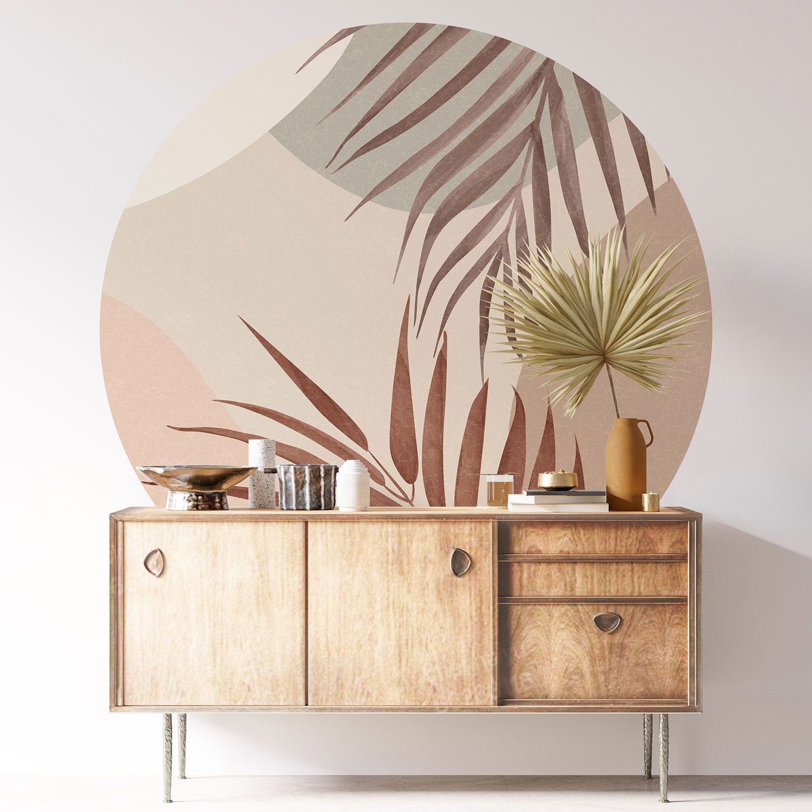 Stickers rond / cercle - Motif botanique - 3617689846453 - Adhésif MAT ...