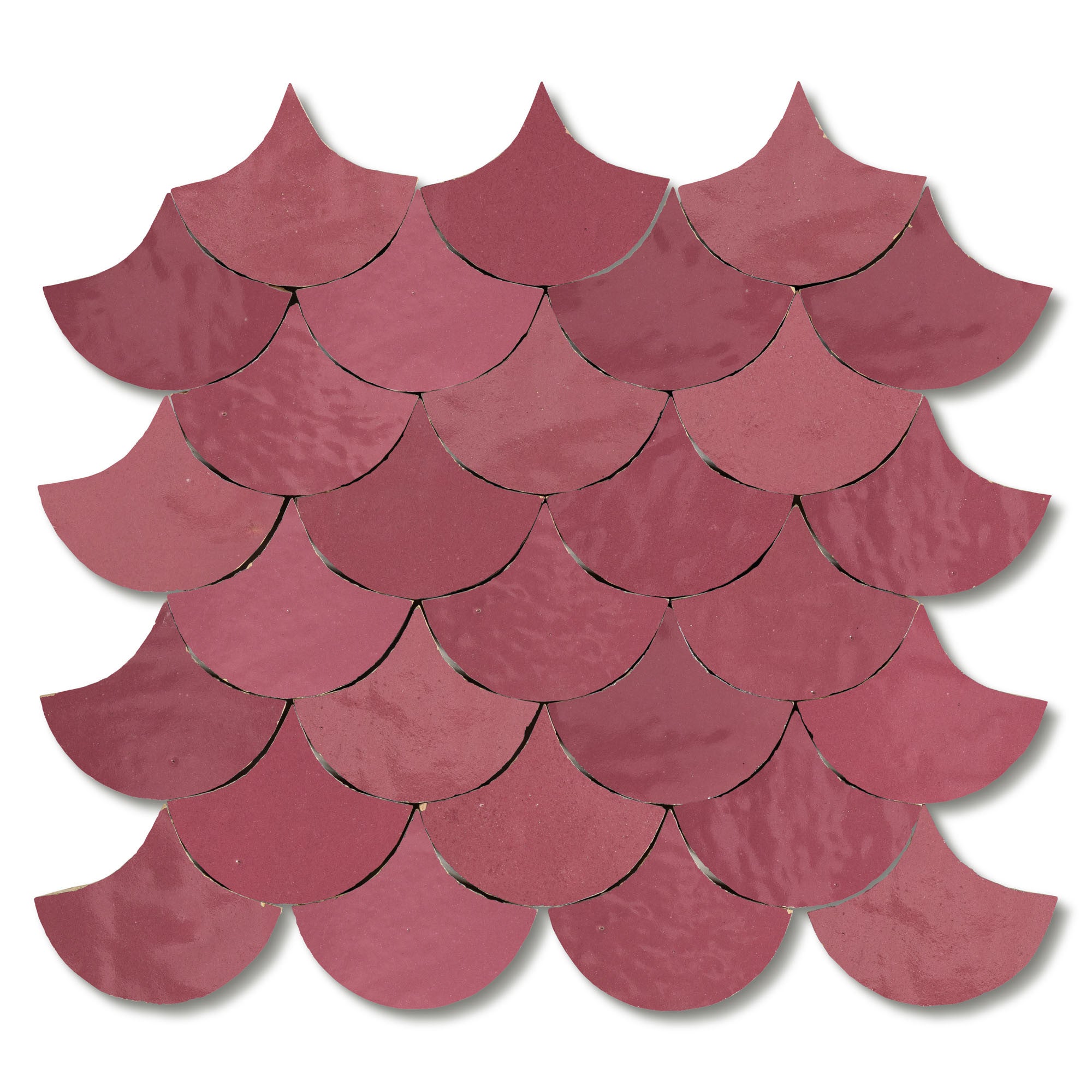 Carrelage Zellige Marocain Rose Ancien Petite Ecaille 7,8x9,8 cm (vendu ...