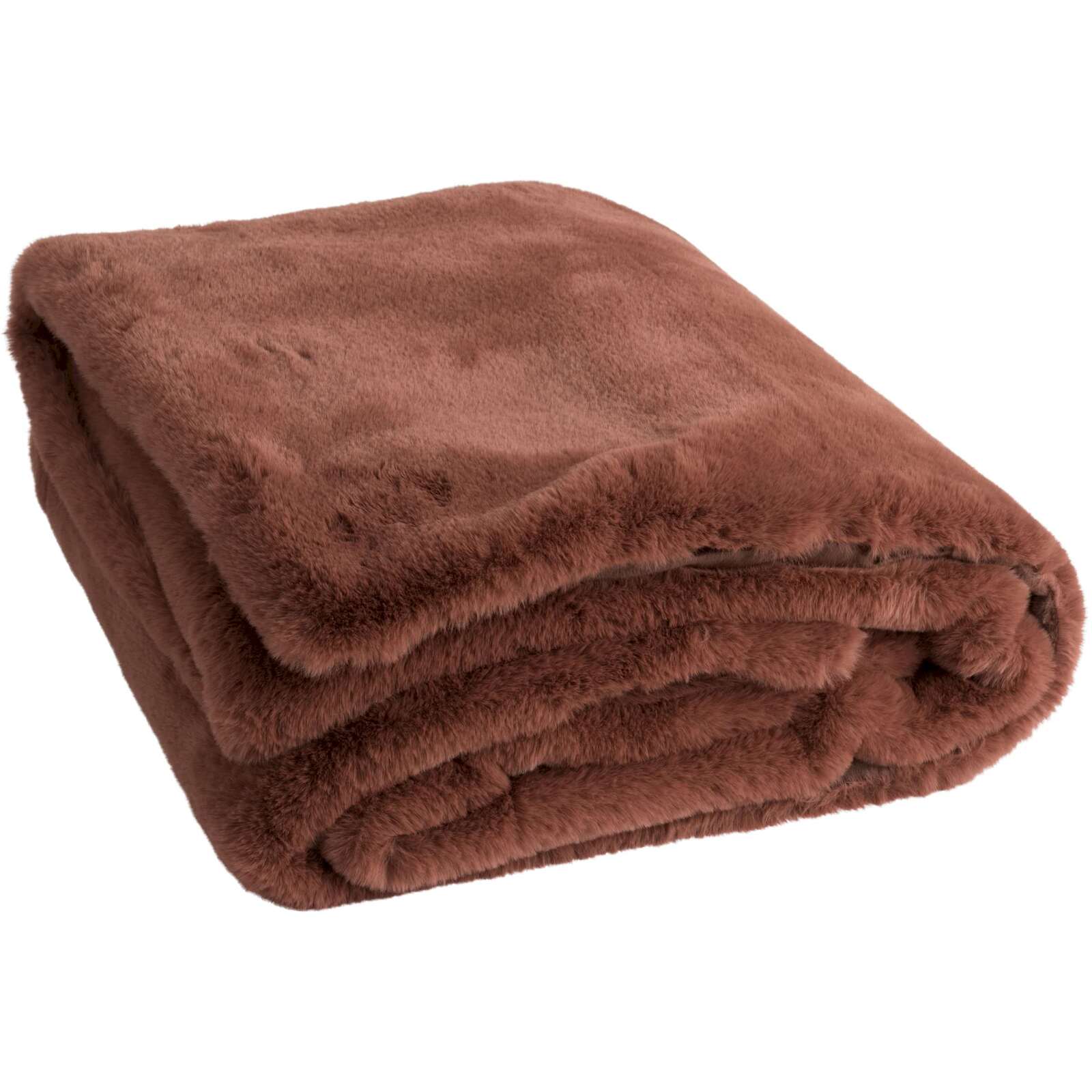 Plaid cutie marron clair blair hill 180 x 130 x 3 cm Marron | Leroy Merlin