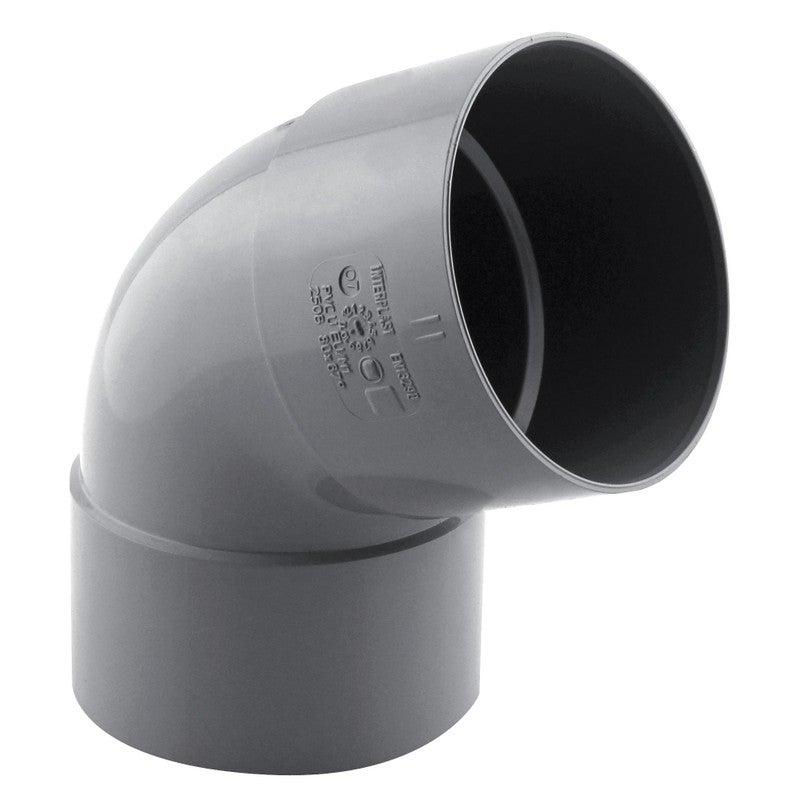 Coude PVC évacuation 67° femelle/femelle Ø80 | Bricoman