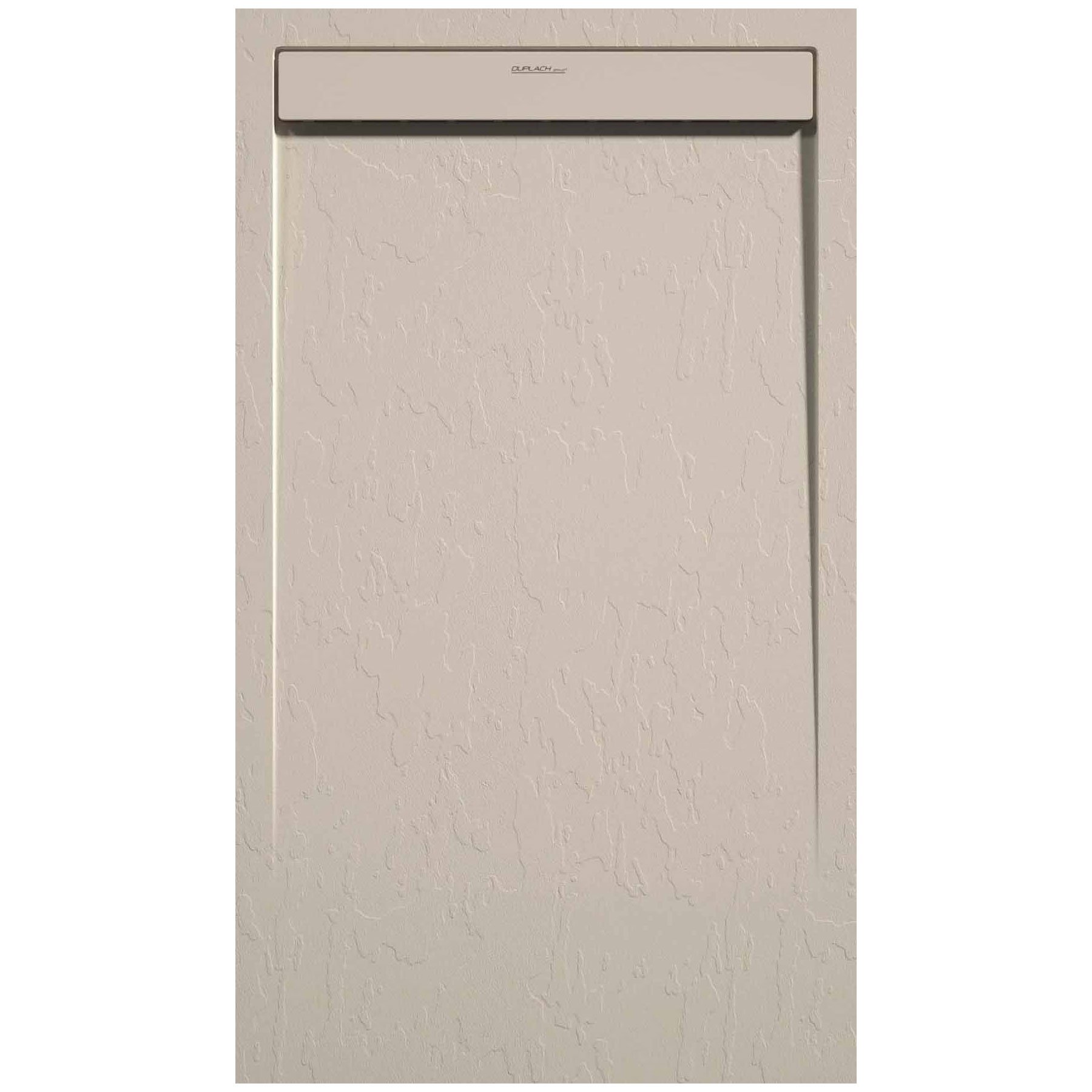 Receveur de douche Crème, finition Ardoise Stone SMART, grille de ...