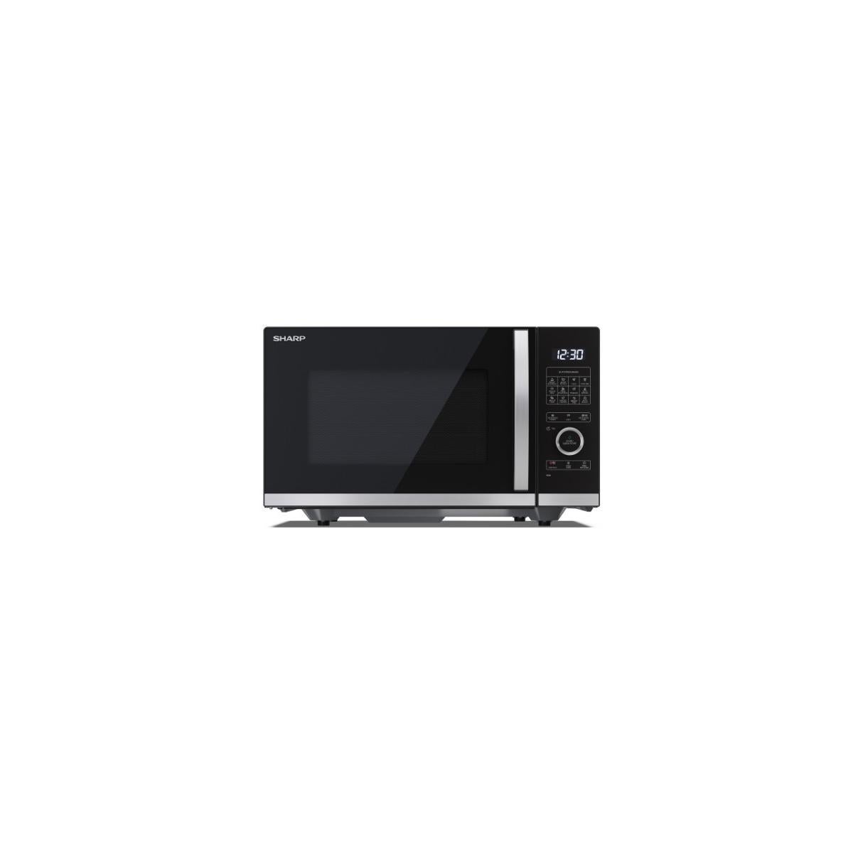 Four à micro-ondes Sharp YC-QG254AE-B Noir Micro-ondes combiné Surface plane 25 L 900 W | Leroy ...