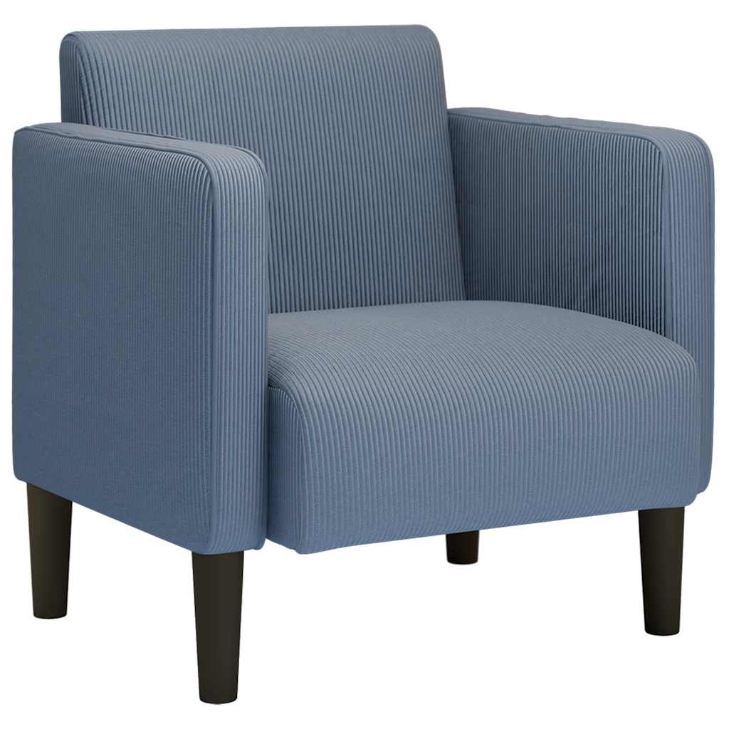 Canapé-chaise accoudoirs，Sofa pour Salon，Banquette bleu 54 cm tissu ...