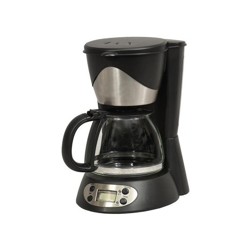 Cafetera programable 6 tazas 550w negro / acero inoxidable - Kitchen ...