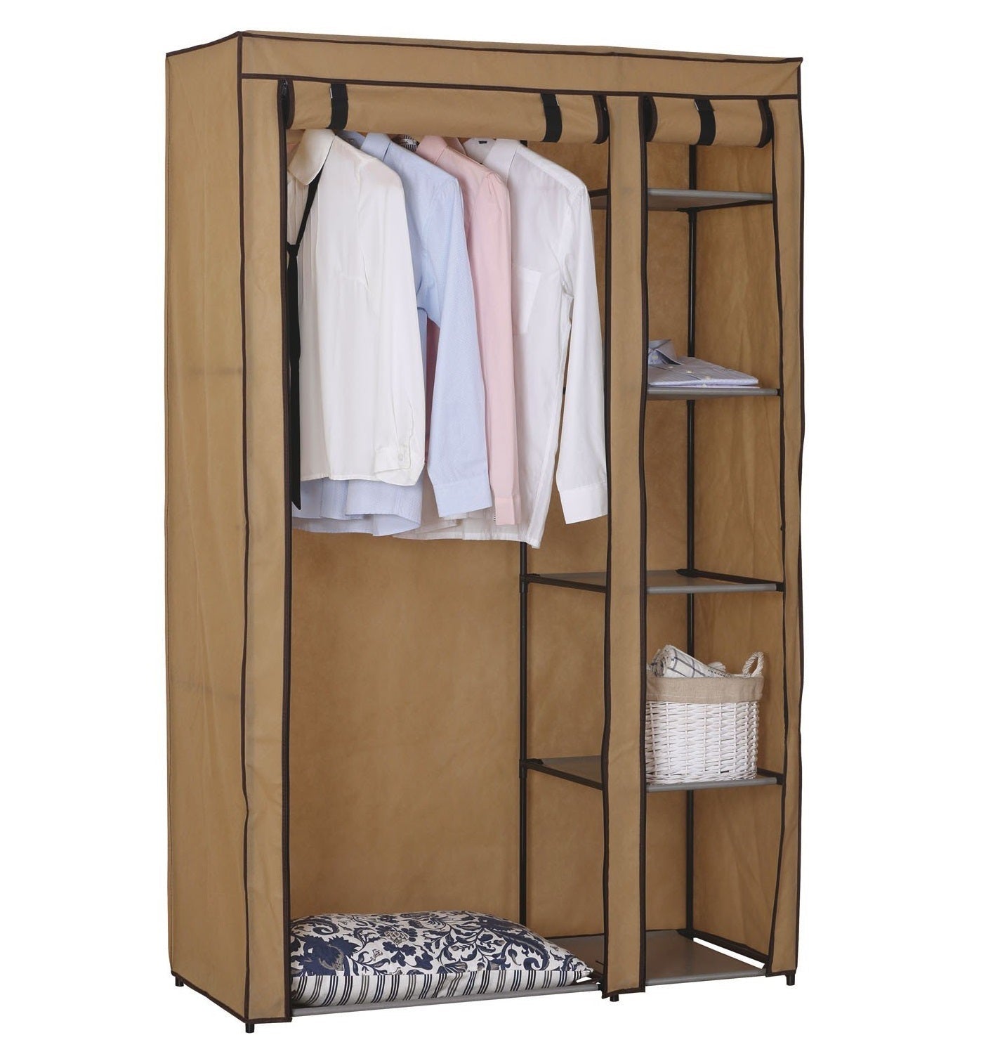 Armoire en tissu avec étagères Basic | Leroy Merlin