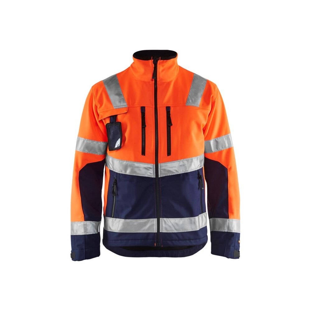 Veste softshell haute visibilité Blaklader bicolore Orange / Marine 4XL ...