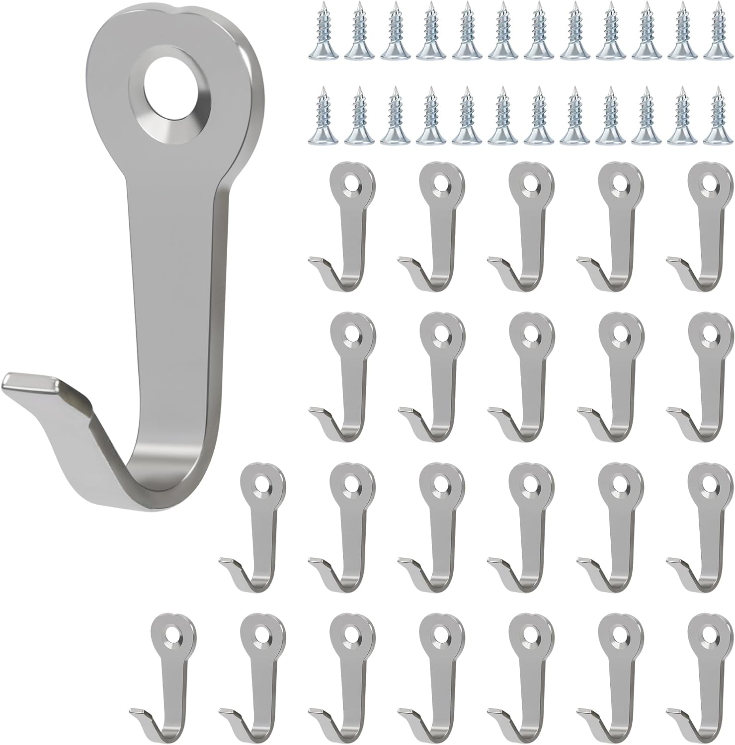 24 Pièces Crochets Muraux Patère, Crochets Simples Rétro Porte Manteau ...